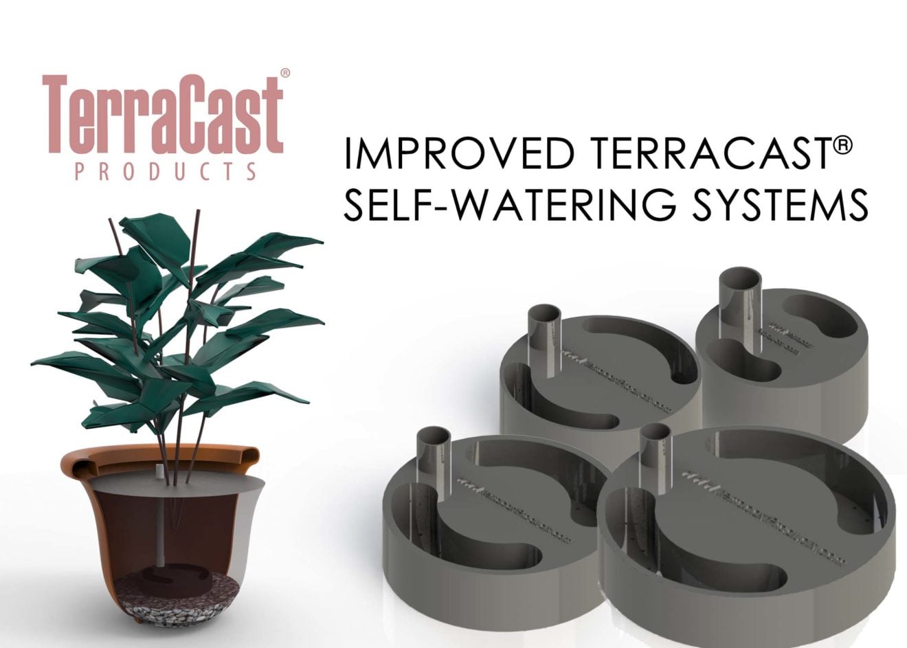 Improved Self-Watering Reservoirs - TerraCast Products